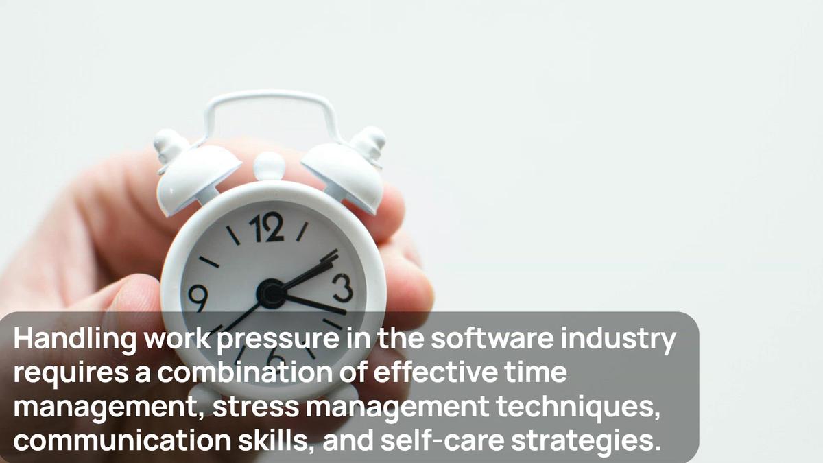 How to handle work pressure in office?