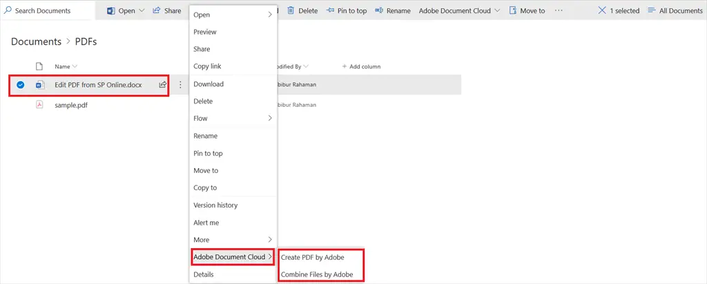 SharePoint Online - O365: How to Edit PDF File in SharePoint Online ...
