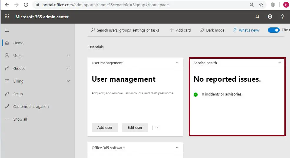 Discover top 5 Microsoft 365 admin center reports dashboard (Add cards ...