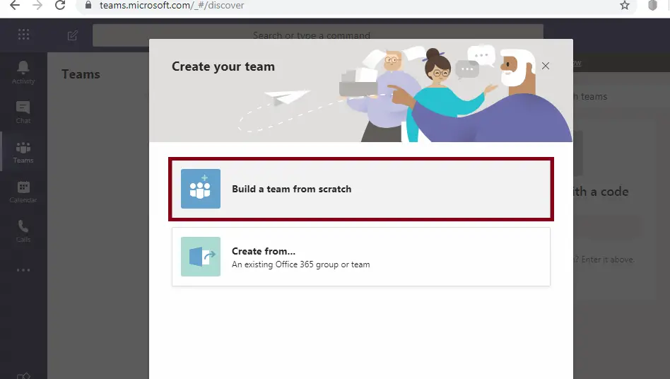 In 4 steps create a Team in Microsoft Teams step by step process ...