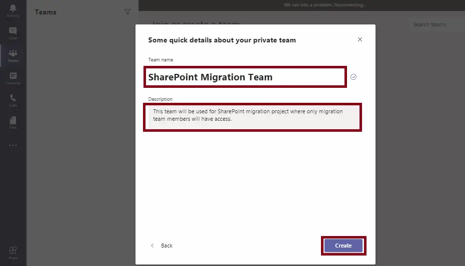 In 4 steps create a Team in Microsoft Teams step by step process ...