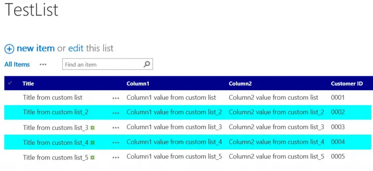 Column header formatting in SharePoint list Quick Edit or Datasheet View - Microsoft 365 ...