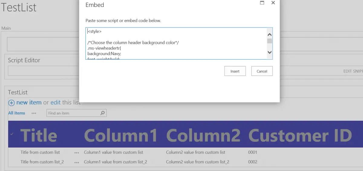 Column header formatting in SharePoint list Quick Edit or Datasheet ... Column header formatting in SharePoint list Quick Edit or Datasheet ...