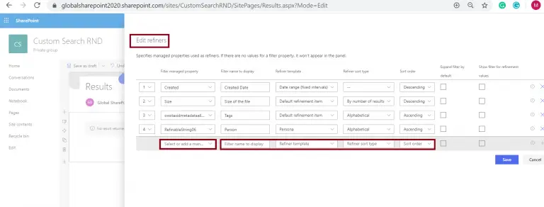 Discover custom search result page in SharePoint Online - deploy SPFx ...