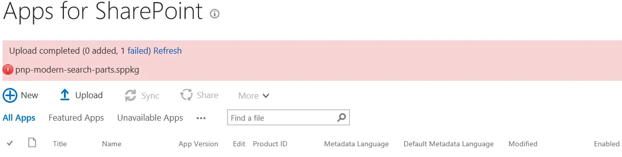 Instantly Solved: Can not upload SharePoint App to SharePoint App ...