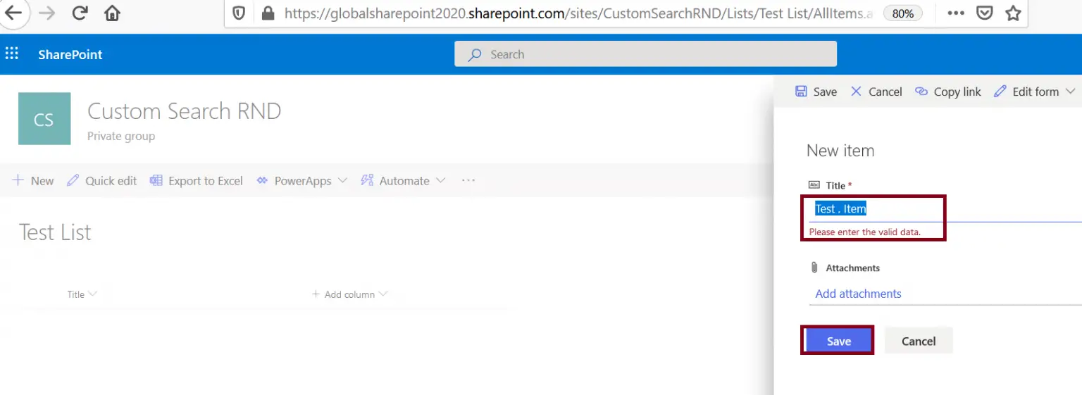[Verified] Validate special characters in SharePoint list column ...