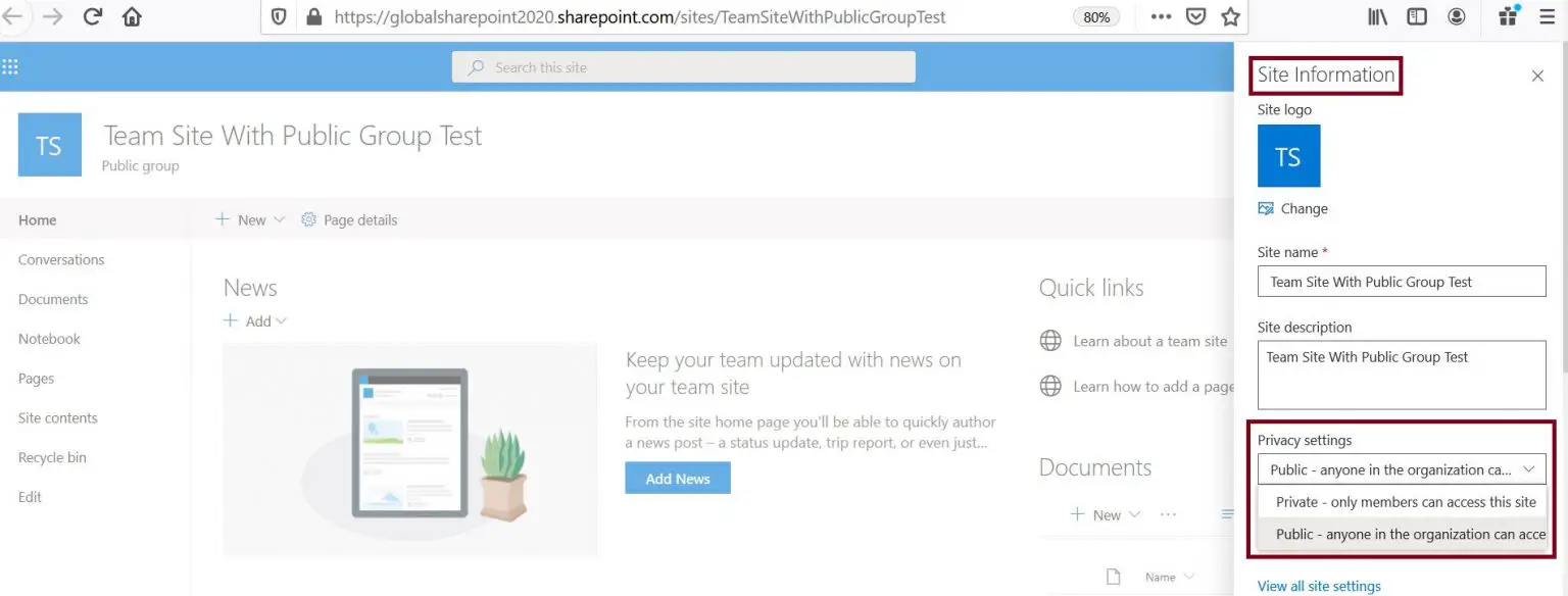 SharePoint Online: Discover private vs public office 365 groups in ...