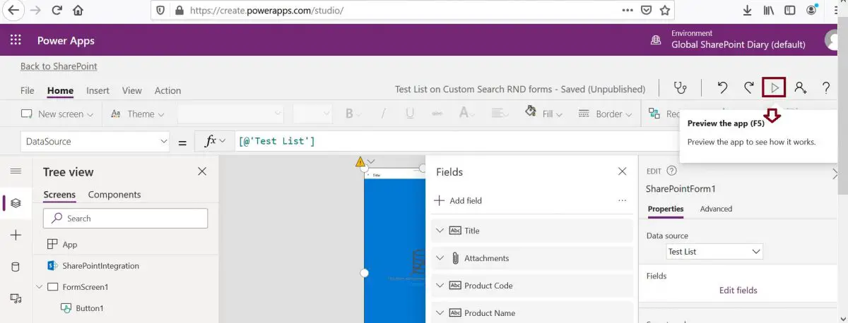 Customize SharePoint List Forms Using PowerApps step by step - Global ...
