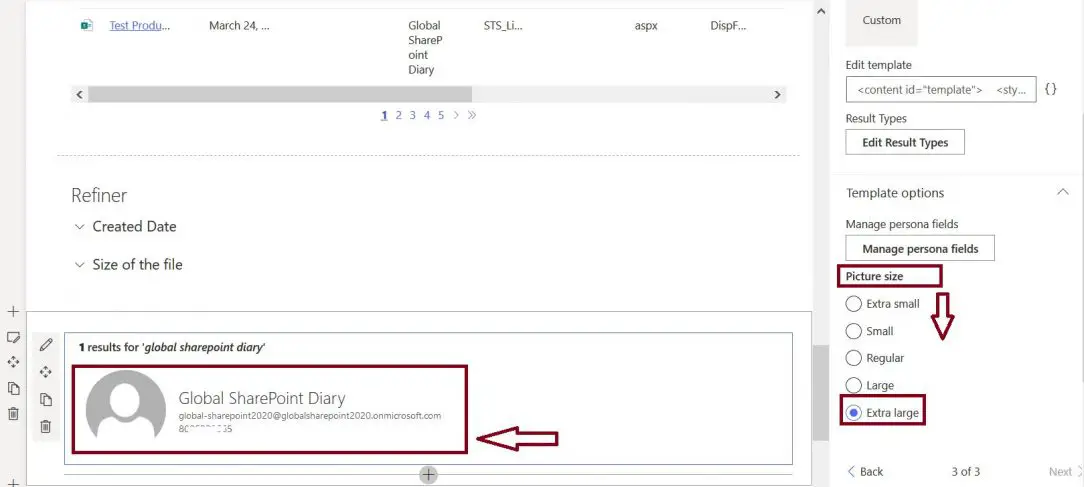 Customize SharePoint search results: Customize the handlebars template ...