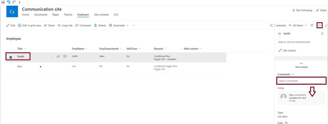 Track comments version history in SharePoint Online list - Global ...