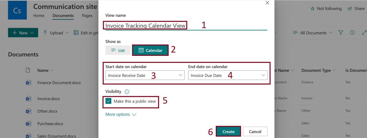 Calendar view in SharePoint online: Create calendar view on any list or ...