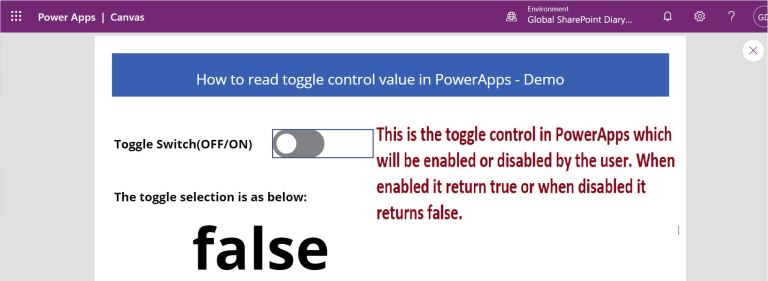 In 2 steps read PowerApps toggle control value instantly - Global ...