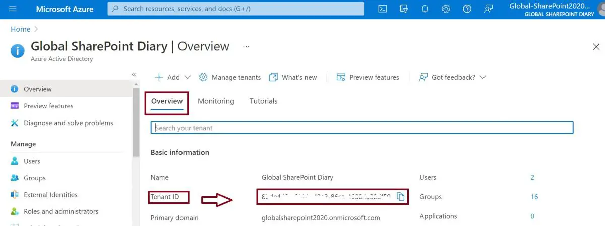 Get tenant id using PowerShell: How to get Tenant ID using Azure ...