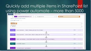 Quickly add multiple items in SharePoint list using power automate ...
